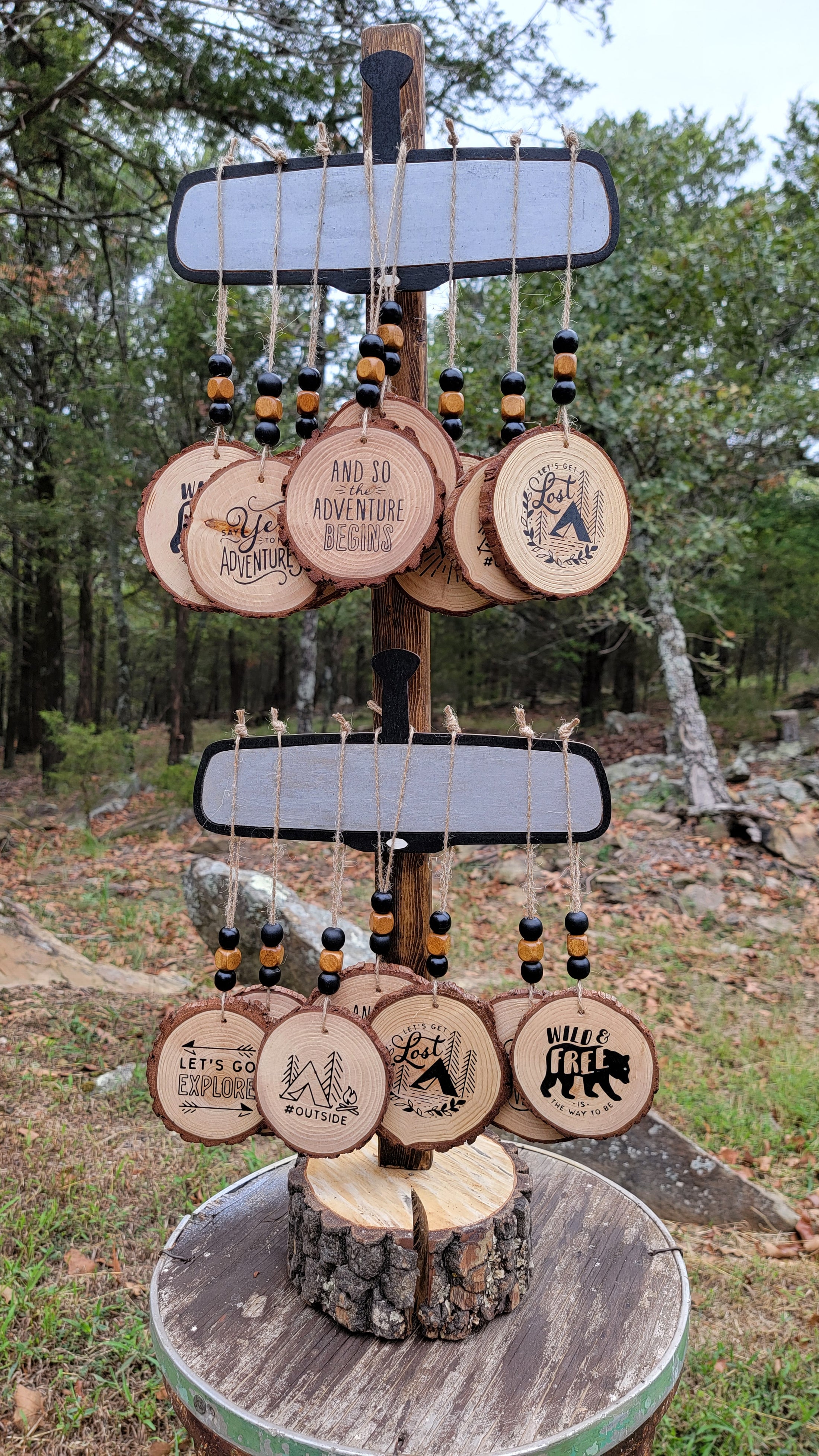 Rustic Wood Car Charms – Lazy K Designs